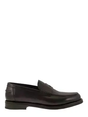 DOUCAL'S Leather Loafers - Brown