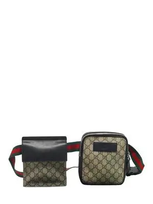 Gucci Gg Supreme Canvas Belt Bag - Neutrals