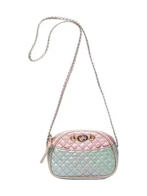 Gucci Trapuntata Quilted Cross Body Bag - Pink