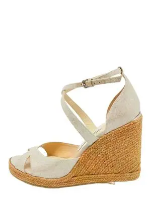 JIMMY CHOO Alanah Cork Wedge Sandals