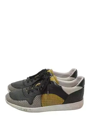 Bottega Veneta Lace-up Perforated Leather Sneakers - Black