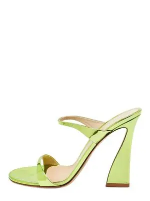 GIANVITO ROSSI Aura Leather Sandals - Green
