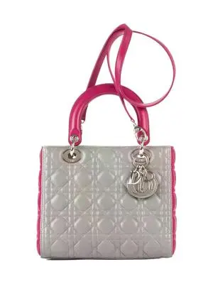 Dior Medium Lady Tote Bag - Grey