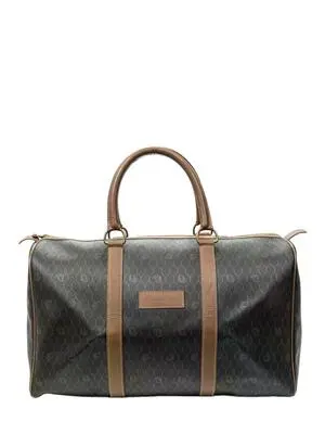 Dior Boston Honeycomb-pattern Luggage - Brown