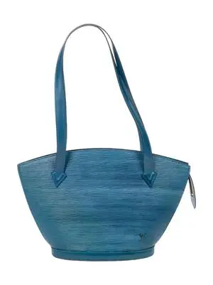 LOUIS VUITTON 1996 St-jacques Pm Embossed Shoulder Bag - Blue