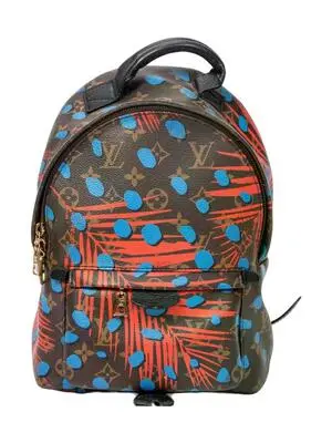 LOUIS VUITTON 2016 Monogram Jungle Dots Palm Springs Backpack - Brown
