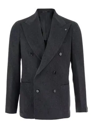 Tagliatore Double-breasted Blazer - Grey