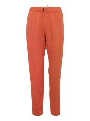 Dries Van Noten Crepe Tailored Trousers - Orange
