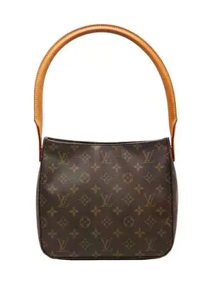 LOUIS VUITTON 2001 Monogram Looping Mm Shoulder Bag - Brown