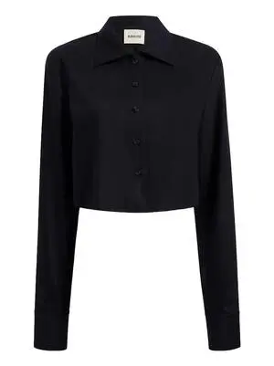 KHAITE Cropped Blouse