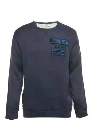 Valentino Garavani Patch-embellished Sweater - Blue