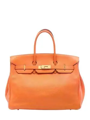 HERMÈS 2005 Taurillon Clemence Birkin Retourne 35 Handbag
