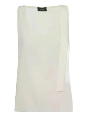 JOSEPH Silk Sleeveless Top - Neutrals