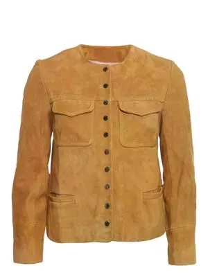 Zadig&Voltaire Suede Buttoned Jacket - Brown