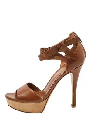 GIANVITO ROSSI Platform Bow Sandals 12cm