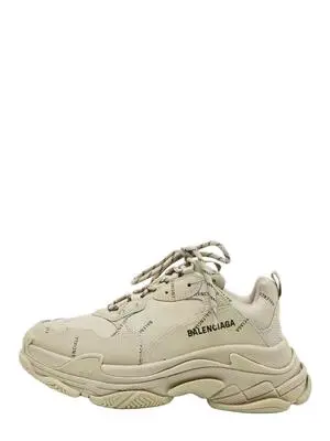 Balenciaga Triple S Logo Sneakers - Neutrals