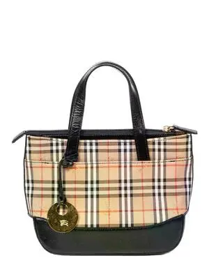 Burberry Check-pattern Tote Bag - Neutrals