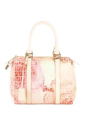 Fendi Floral-print Boston Tote Bag - Neutrals