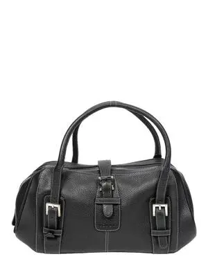 Loewe Buckle Leather Bag - Black