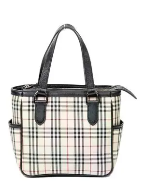 Burberry 2000s Check Top-handle Bag - Neutrals