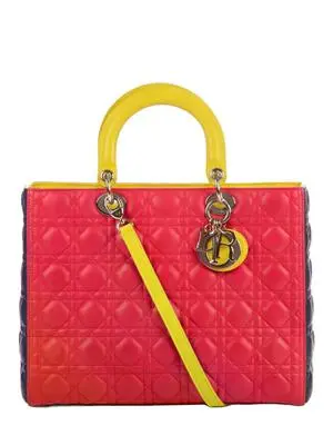 Dior 2010s Quilted Shoulder Bag - Pink