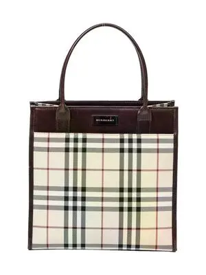 Burberry Nova Check Tote Bag - Neutrals