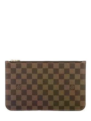 LOUIS VUITTON Damier Azur Zip Pouch - Brown