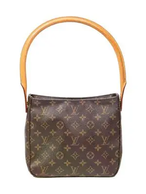 LOUIS VUITTON Monogram Canvas Top-handle Shoulder Bag - Brown