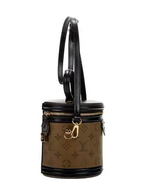 LOUIS VUITTON 2000s Monogram Cylindrical Bag - Brown