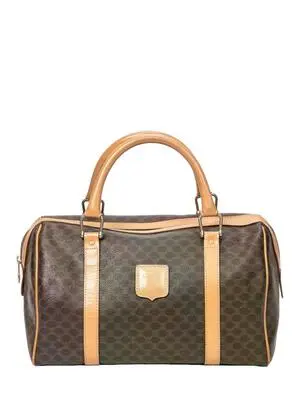 Celine Monogram Top Handle Bag - Brown