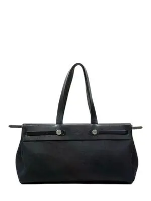Hermès 2003 Herbag Cabas Mm Shoulder Bag - Black