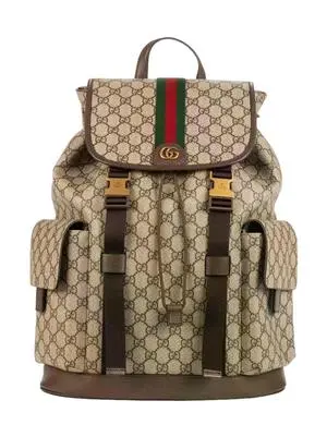 Gucci Ophidia Monogram Backpack - Neutrals