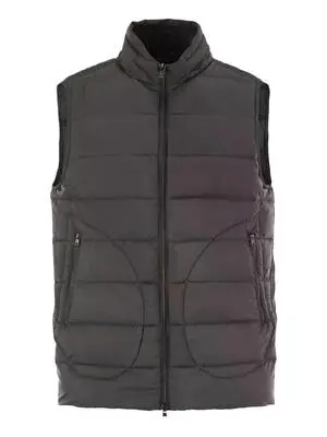 Herno Zip-up Padded Gilet - Grey
