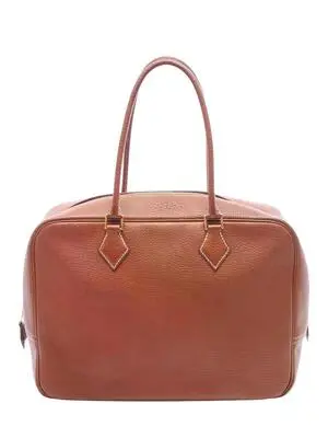 Hermès 2002 Ardennes Plume 32 Handbag - Brown