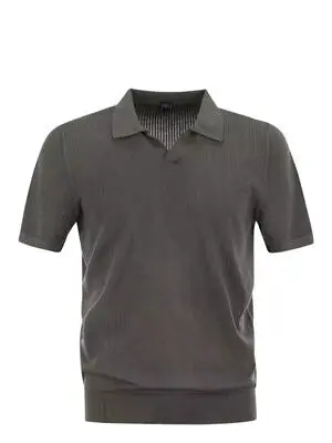 Fedeli V-neck Polo Shirt - Green