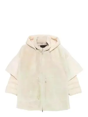 MOORER Zip-fastening Hooded Coat - Neutrals