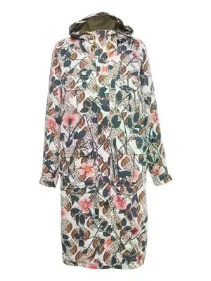 GUCCI Floral-Print Hooded Coat