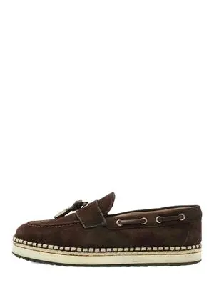 Dolce & Gabbana Suede Tassel Espadrilles - Brown