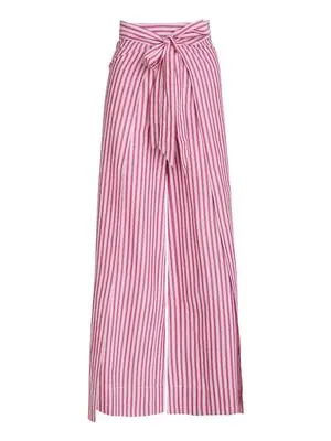CONIGLIO PALM BEACH Two-Panel Cotton Wrap Wide-Leg Pants