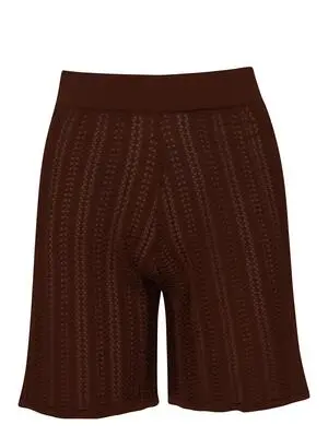 BAOBAB Corsica Mid-rise Knit Shorts - Brown