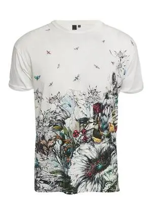 Alexander McQueen Floral-print T-shirt - White