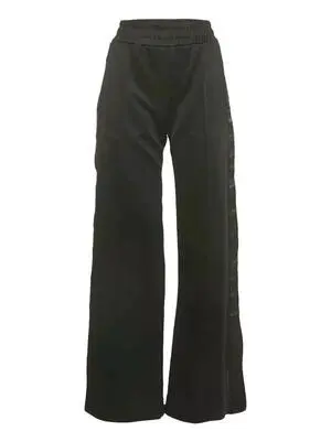 Fendi Zucca Elasticated-waistband Track Pants - Black