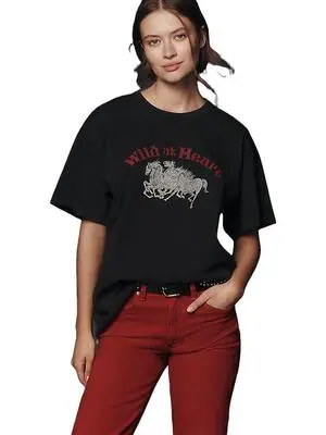 EVER LA Wild At Heart Graphic Tee - Black