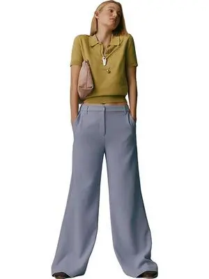 Maeve Flat-front Trousers - Lavender
