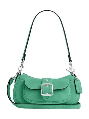 COACH® COACH® Ashton Mini Shoulder Bag Suede/silver/mint