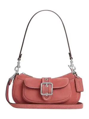 COACH® COACH® Ashton Mini Shoulder Bag Suede/silver/pink