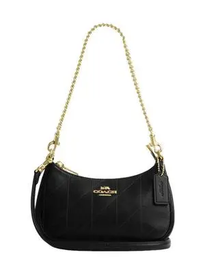 COACH® Teri Mini Crossbody Bag With Quilting - Gold/black