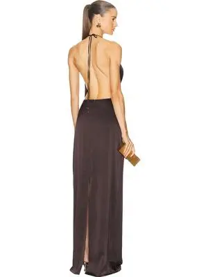 Eterne Carla Maxi Dress - Espresso