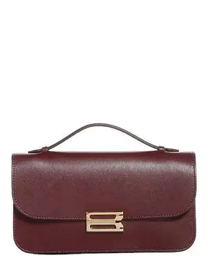 Victoria Beckham Dorian Mini Leather Shoulder Bag - Burgundy