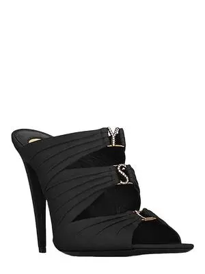 Saint Laurent Emilie Mules - Black